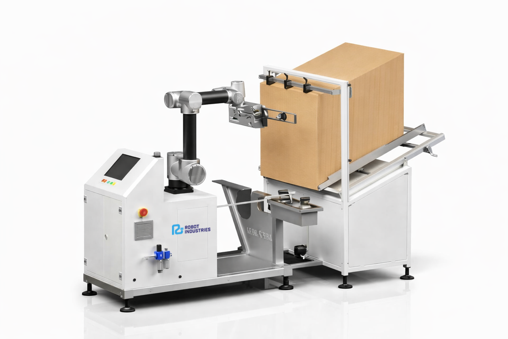RI Collaborative carton box forming cell | robotindustries.com